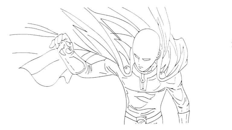 Dibujos de One-Punch Man para colorear - dibujos para imprimir