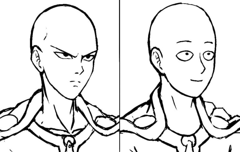 Dibujos de One-Punch Man para colorear - dibujos para imprimir