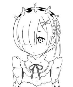Dibujos Re: Zero para colorear - 80 páginas para colorear