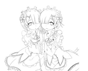Re:Zero Coloring Pages - 80 Free Printable coloring pages