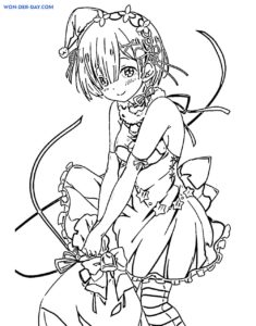 Re:Zero Coloring Pages - 80 Free Printable coloring pages