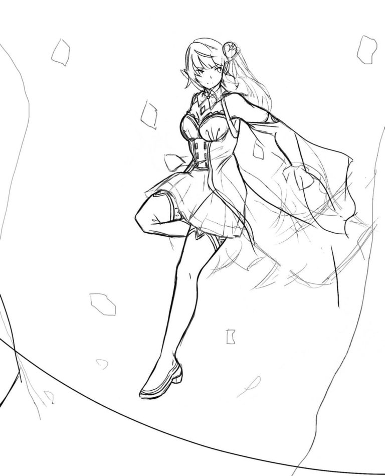 Re:Zero Coloring Pages - 80 Free Printable coloring pages