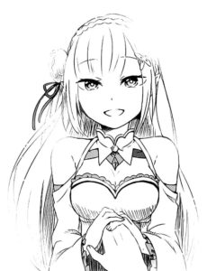 Re:Zero Coloring Pages - 80 Free Printable coloring pages