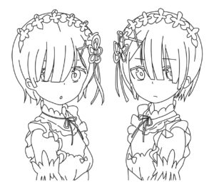 Re:Zero Coloring Pages - 80 Free Printable coloring pages