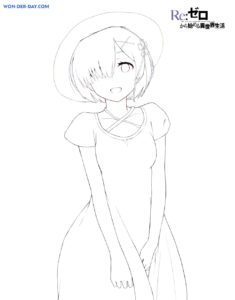 Re:Zero Coloring Pages - 80 Free Printable coloring pages