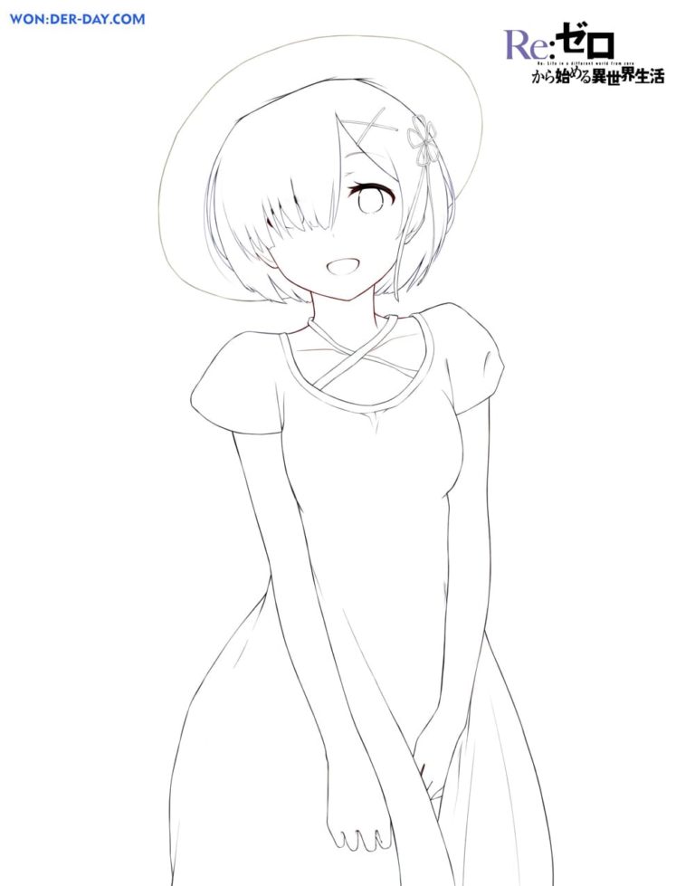 Re:Zero Coloring Pages - 80 Free Printable coloring pages