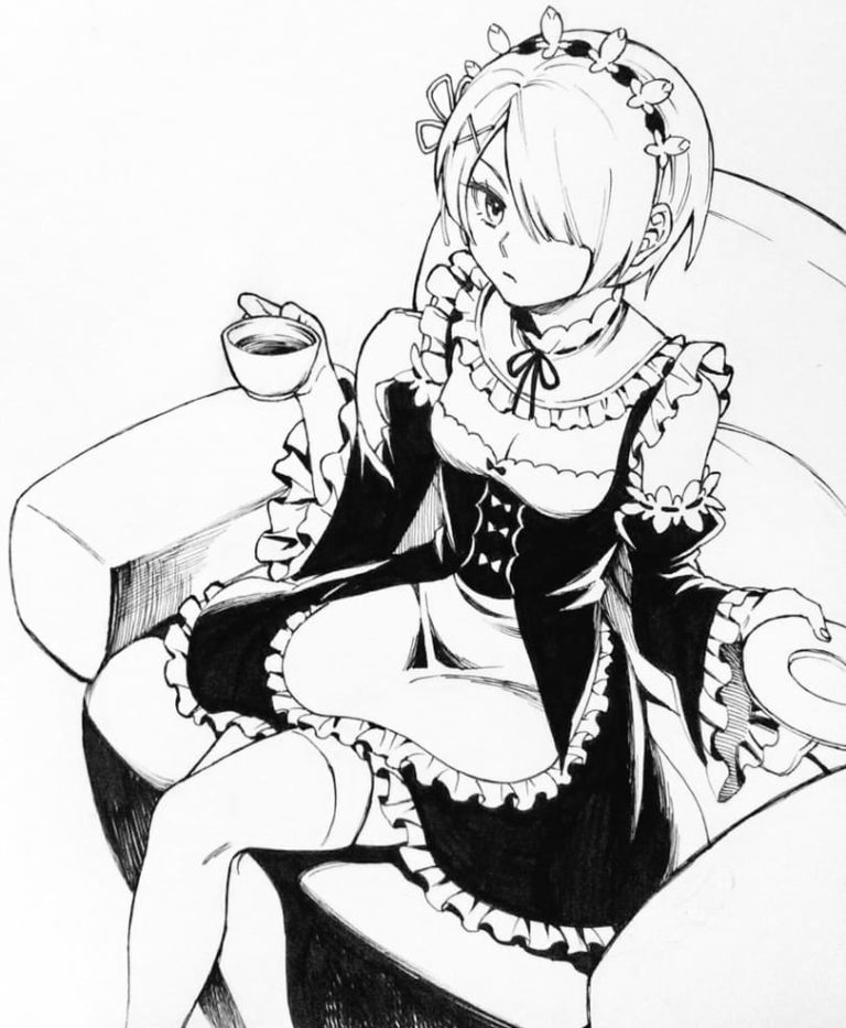 Re:Zero Coloring Pages - 80 Free Printable coloring pages