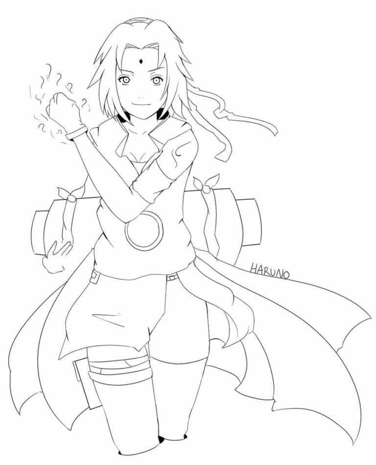 Sakura Haruno coloring pages - Print and Color | WONDER DAY — Coloring ...