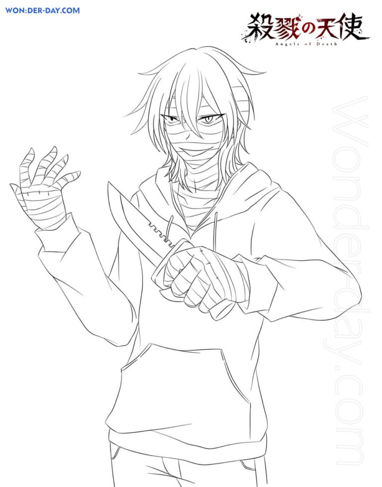 Satsuriku no Tenshi coloring pages - Free coloring pages