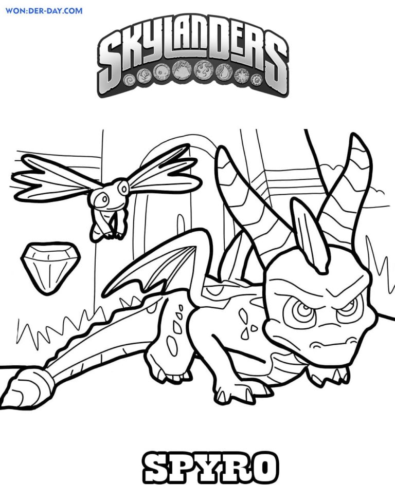 Skylanders Coloring Pages - 130 Free Coloring pages