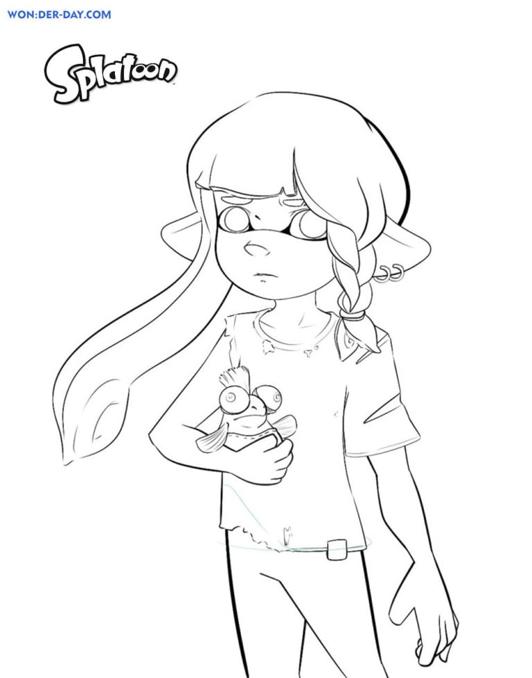 Splatoon Coloring Pages - 100 Free coloring pages