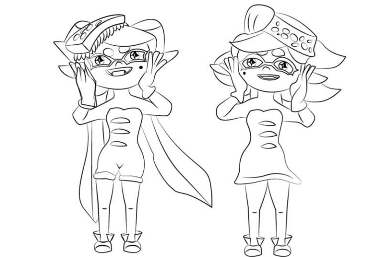 Dibujos de Splatoon para colorear - 100 dibujos para colorear