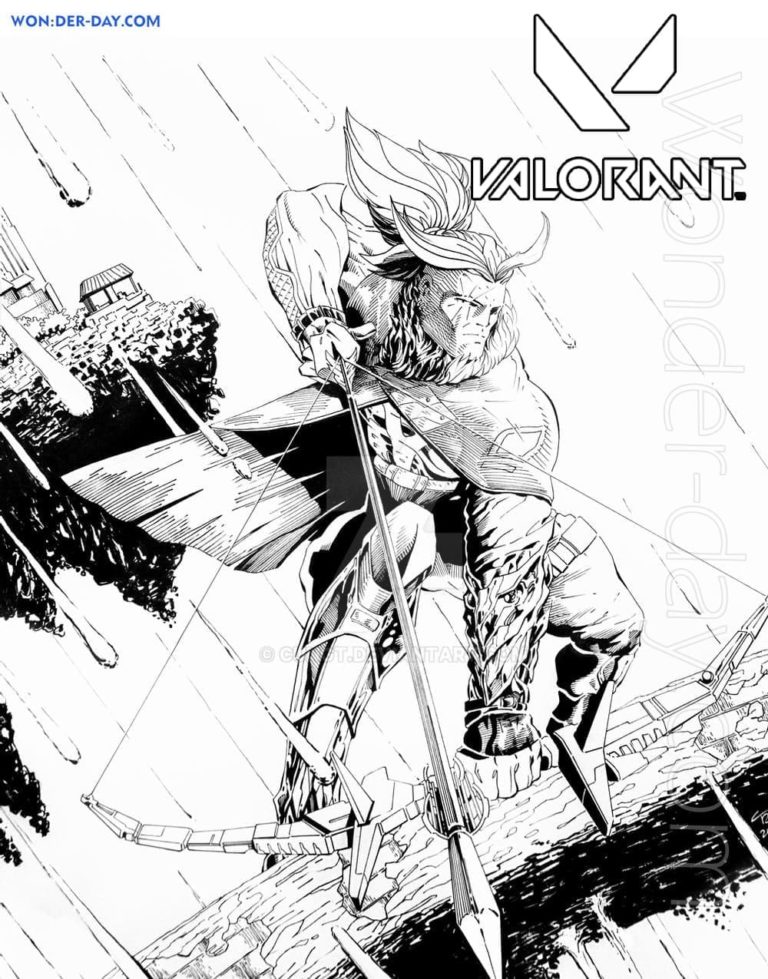 Valorant coloring pages - Free coloring pages | WONDER DAY — Coloring ...