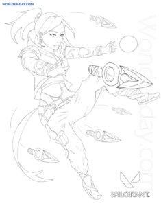 Valorant coloring pages - Free coloring pages | WONDER DAY — Coloring ...