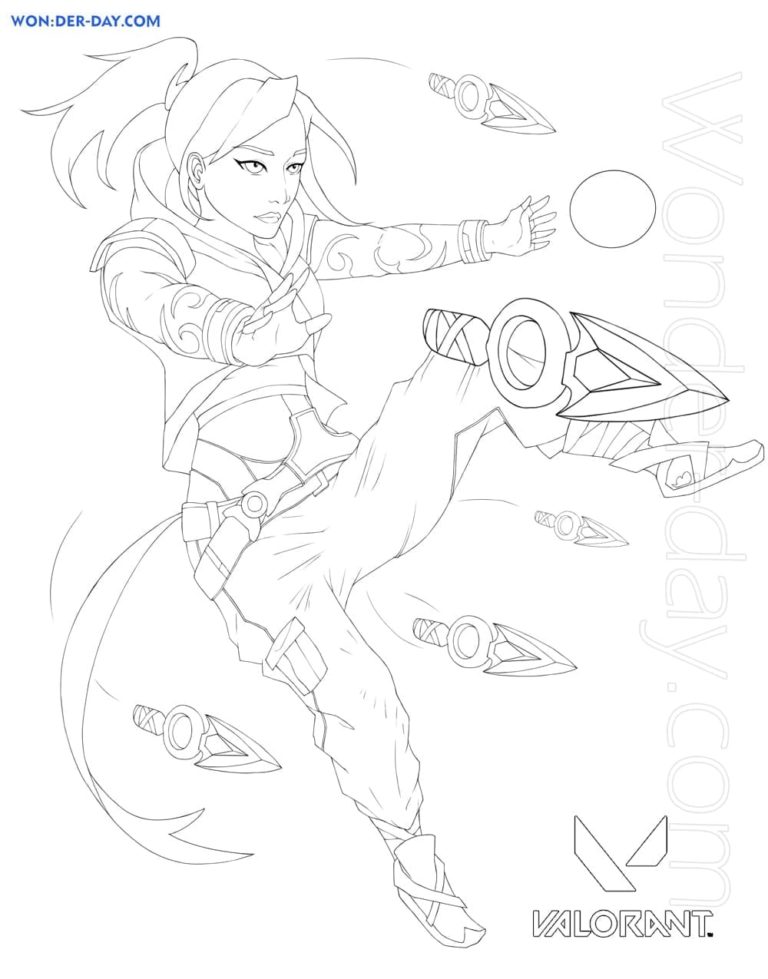 Valorant coloring pages - Free coloring pages | WONDER DAY — Coloring ...