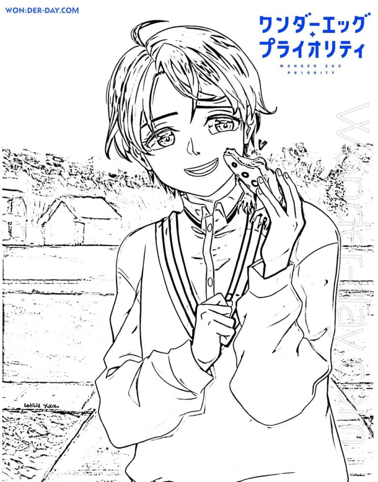 Wonder Egg Priority coloring pages | WONDER DAY — Coloring pages for ...