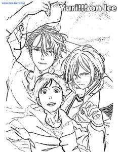 Yuri On Ice Coloring Pages - Printable coloring pages