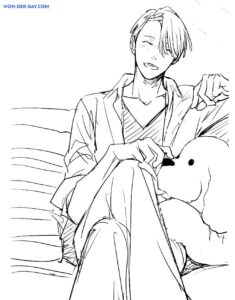 Yuri On Ice Coloring Pages - Printable coloring pages