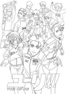 Yuri On Ice Coloring Pages - Printable coloring pages