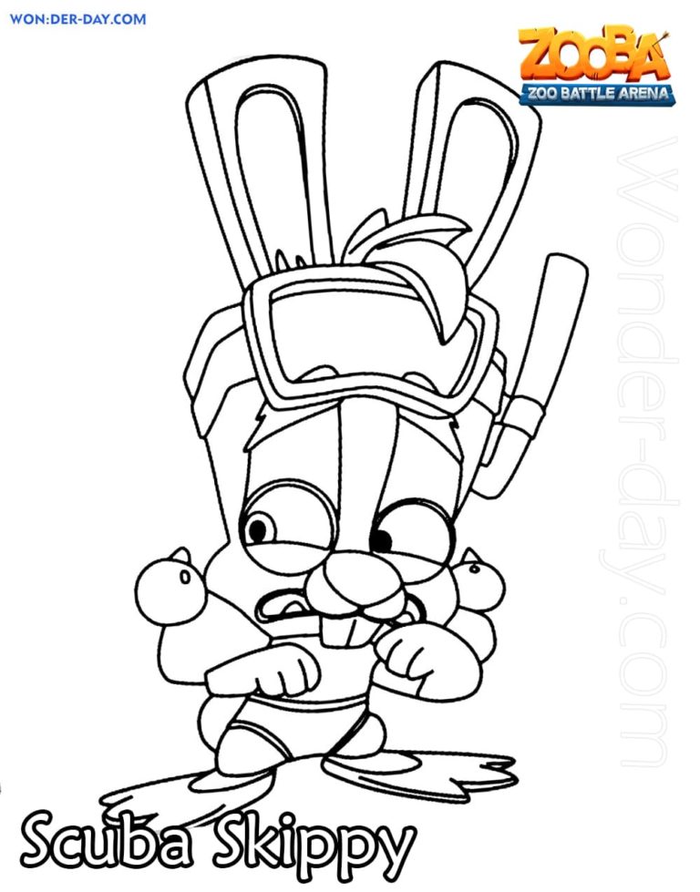Zooba Coloring Pages - Free coloring pages for Kids