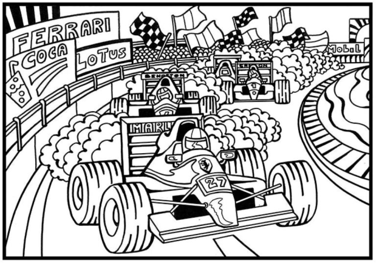 Formula 1 coloring pages | Free Printable coloring pages