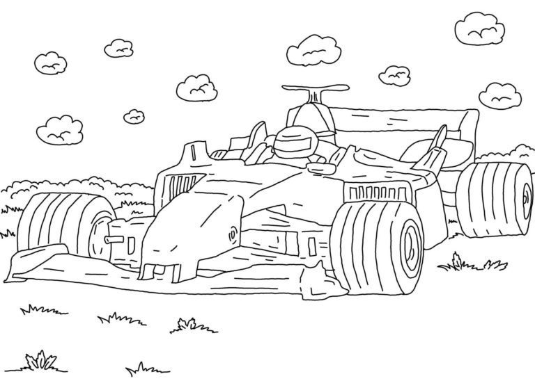 Formula 1 coloring pages | Free Printable coloring pages