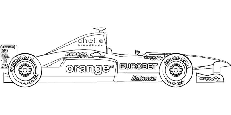 Formula 1 coloring pages | Free Printable coloring pages
