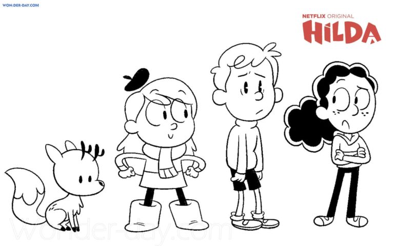 Hilda Coloring Pages - Printable coloring pages | WONDER DAY — Coloring ...