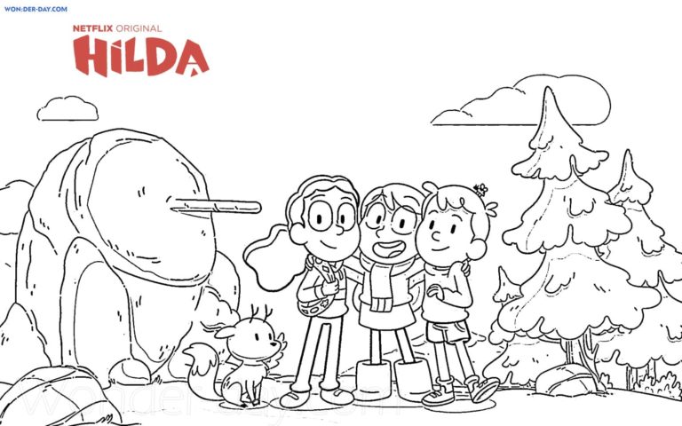 Hilda Coloring Pages - Printable coloring pages | WONDER DAY — Coloring ...