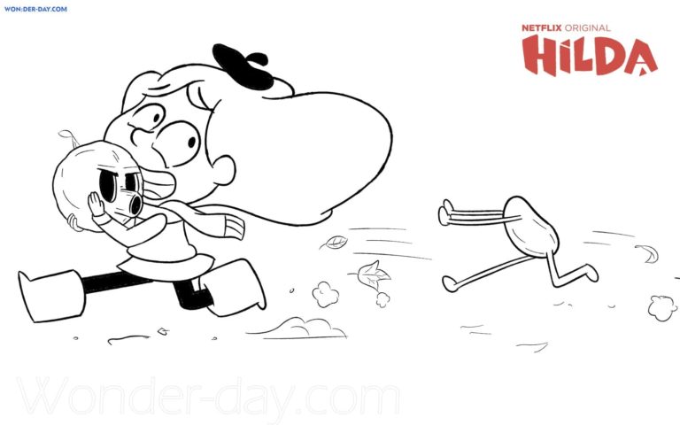 Hilda Coloring Pages - Printable coloring pages | WONDER DAY — Coloring ...