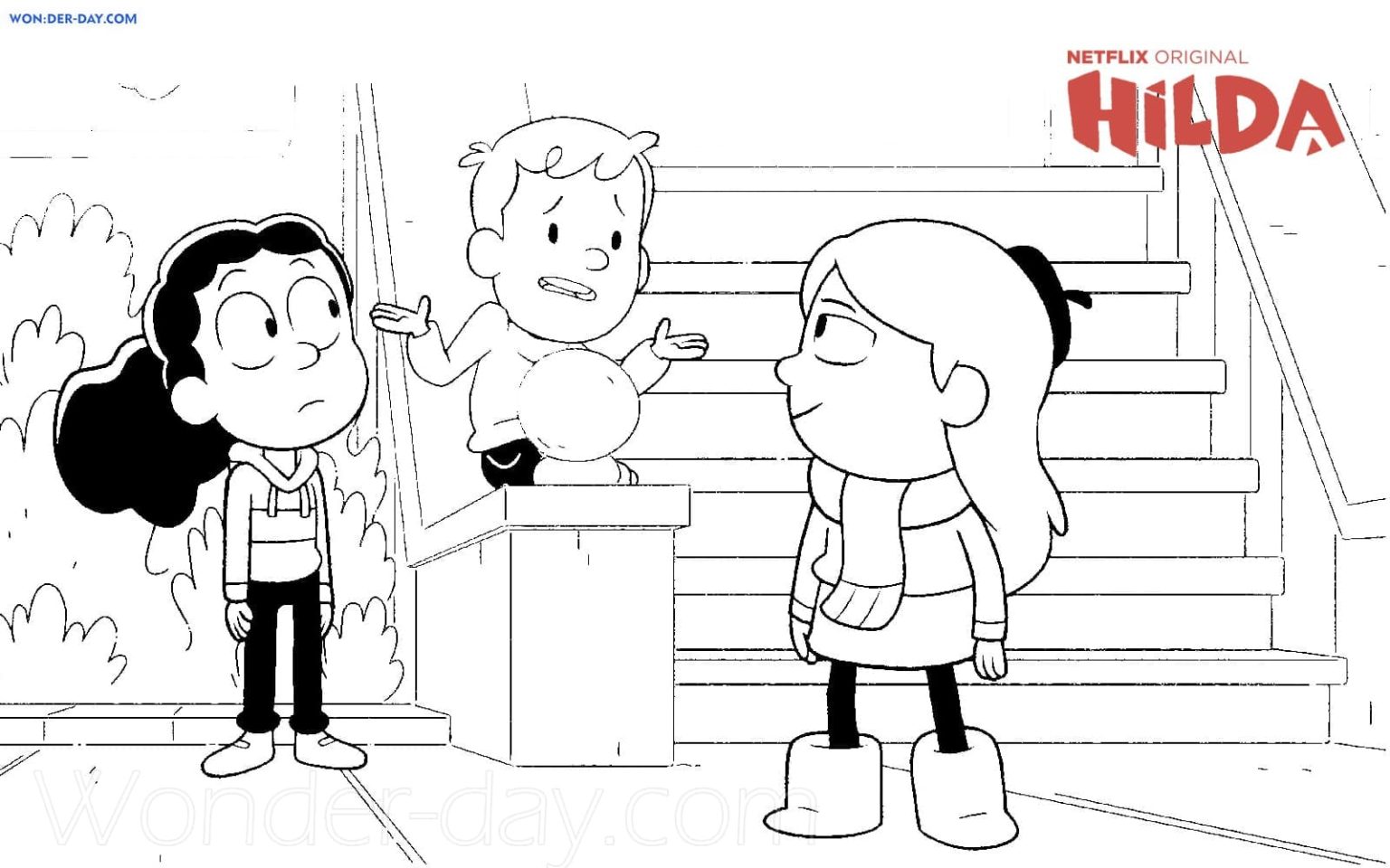Hilda Coloring Pages - Printable coloring pages | WONDER DAY — Coloring ...