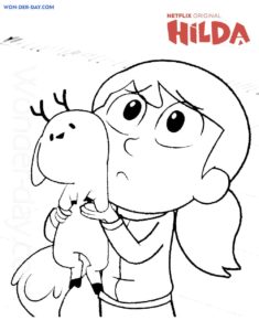 Hilda Coloring Pages - Printable coloring pages | WONDER DAY — Coloring ...