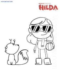 Hilda Coloring Pages - Printable coloring pages | WONDER DAY — Coloring ...