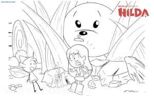 Hilda Coloring Pages - Printable coloring pages | WONDER DAY — Coloring ...