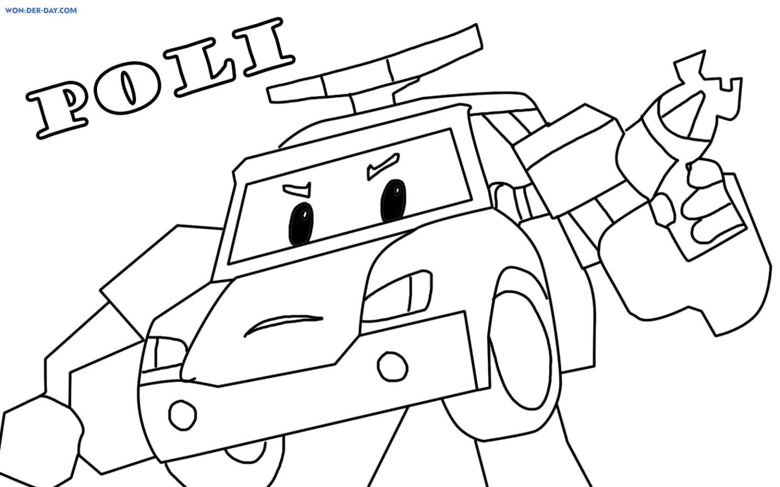Robocar Poli coloring pages | Coloring pages for Kids