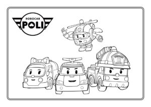 Robocar Poli coloring pages | Coloring pages for Kids
