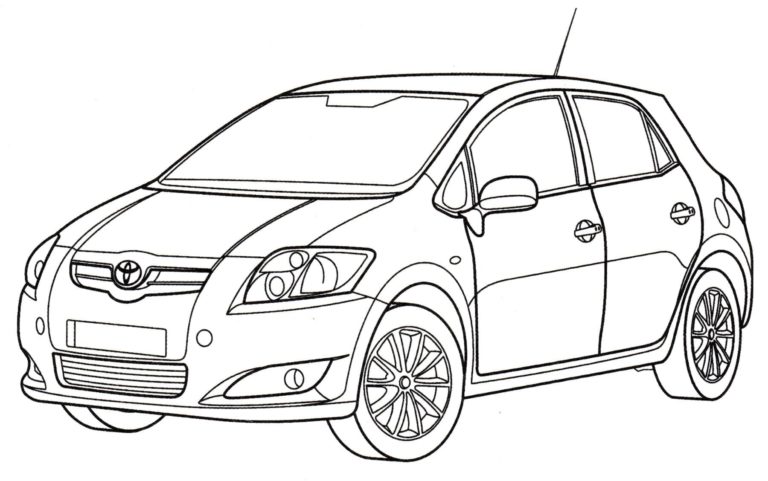 Toyota Coloring Pages | Printable coloring pages for Kids