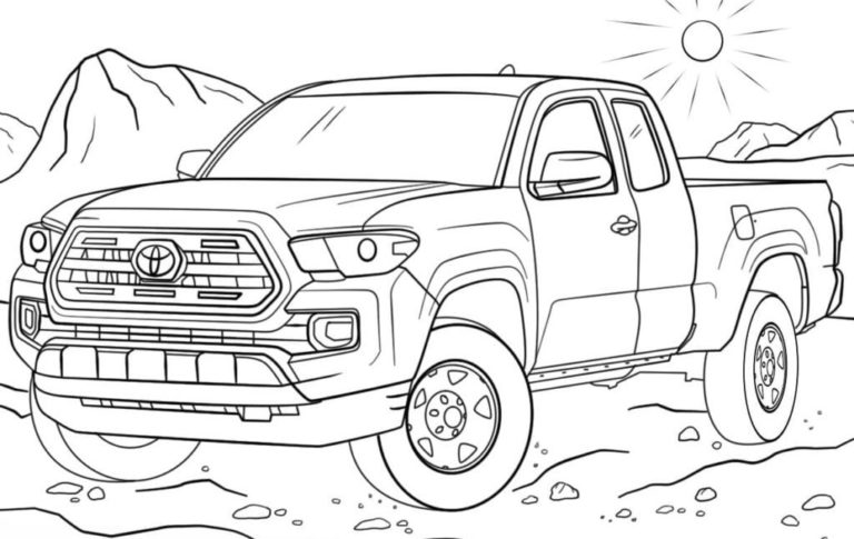 Toyota Coloring Pages | Printable coloring pages for Kids