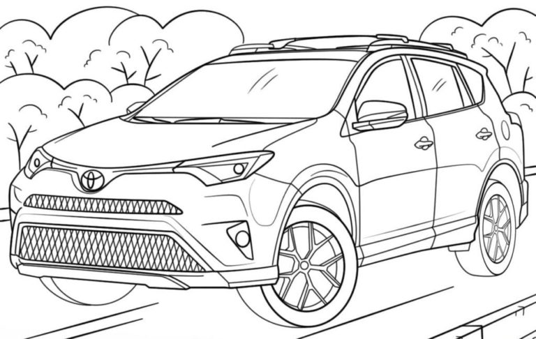Toyota Coloring Pages | Printable coloring pages for Kids
