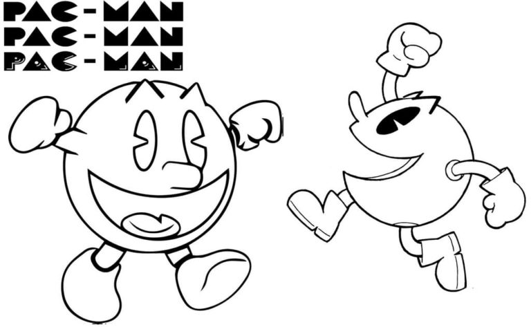 Pac Man Coloring Pages | Best Printable Coloring Pages