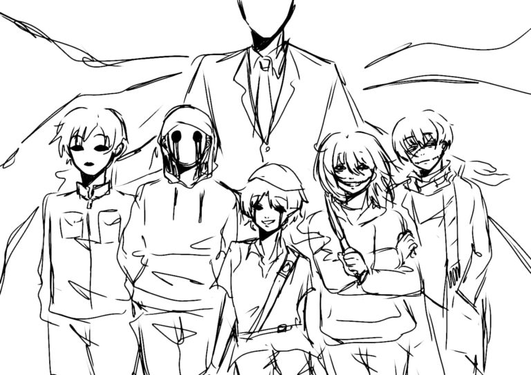 Creepypasta Coloring Pages | Free Coloring Pages