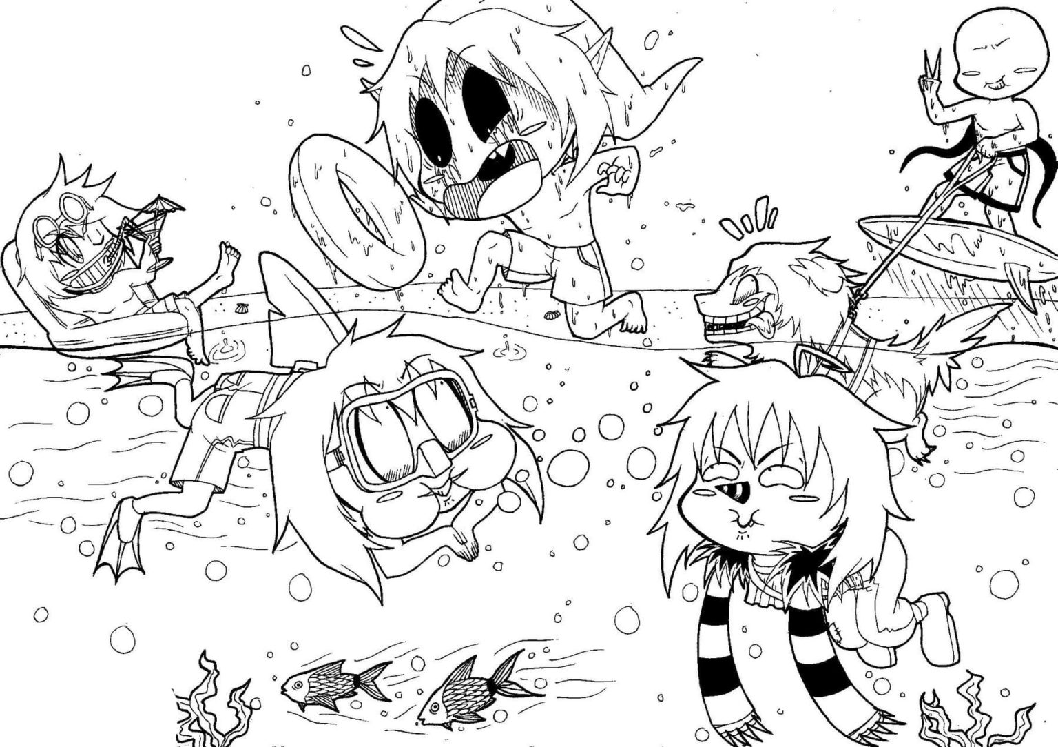 Creepypasta Coloring Pages | Free Coloring Pages