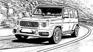 Mercedes G Class coloring pages | Coloring Pages for Boys