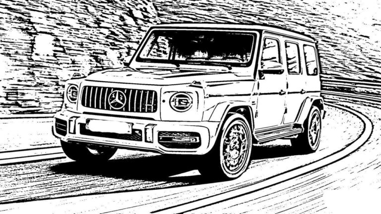 Mercedes G Class coloring pages | Coloring Pages for Boys