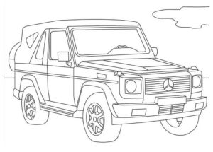 Mercedes G Class coloring pages | Coloring Pages for Boys
