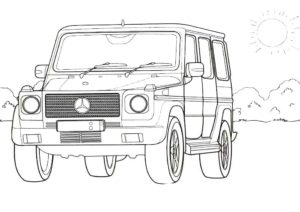 Mercedes G Class coloring pages | Coloring Pages for Boys