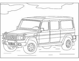 Mercedes G Class coloring pages | Coloring Pages for Boys