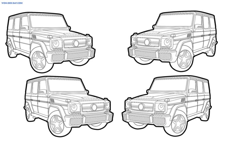 Mercedes G Class coloring pages | Coloring Pages for Boys