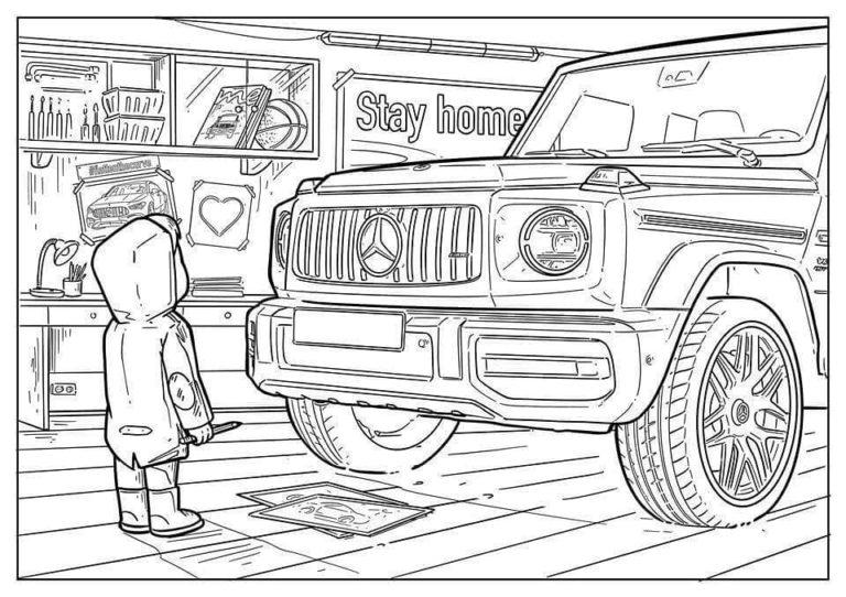 Mercedes G Class coloring pages | Coloring Pages for Boys