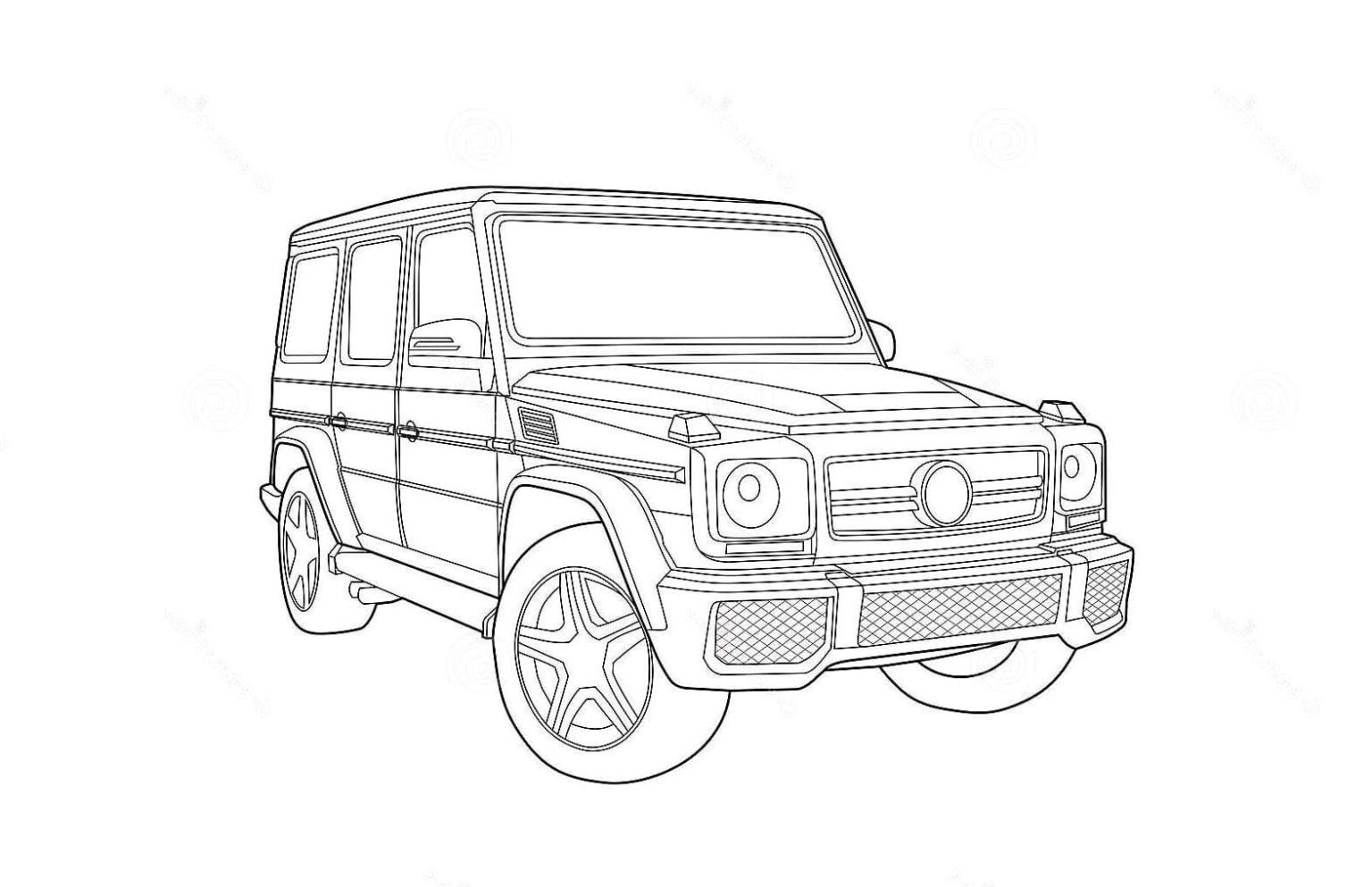 Mercedes G Class coloring pages | Coloring Pages for Boys